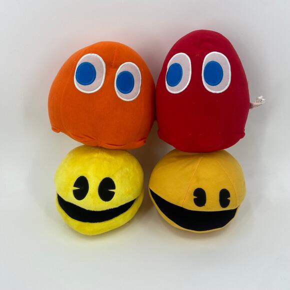 Pac-Man | Toys | Pac Man Plushies Set Of 4 | Poshmark